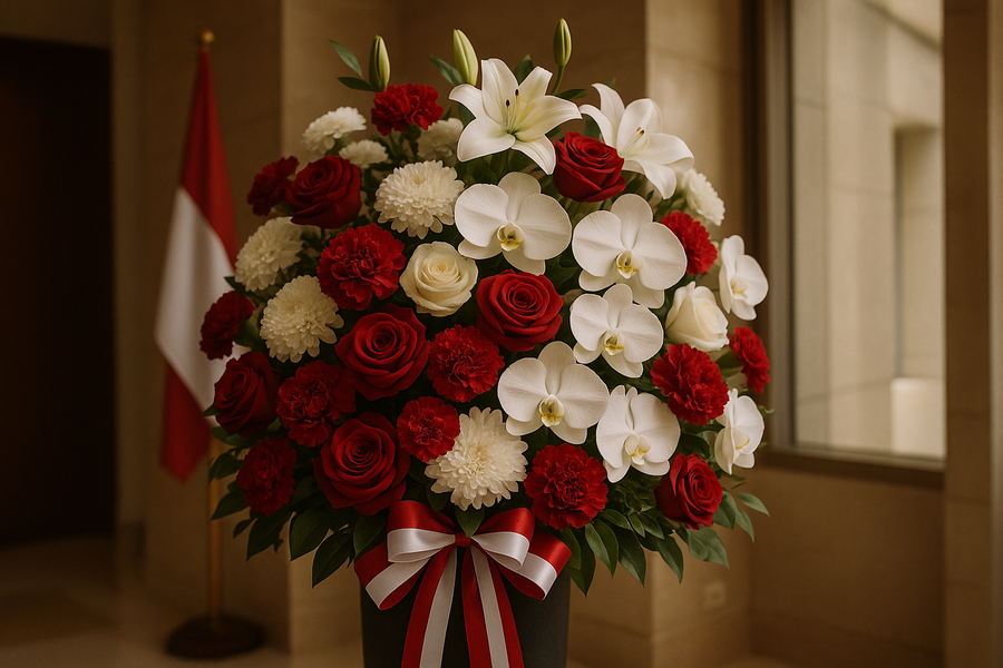 Karangan Bunga Spesial untuk Hari Pahlawan - Pinus Florist